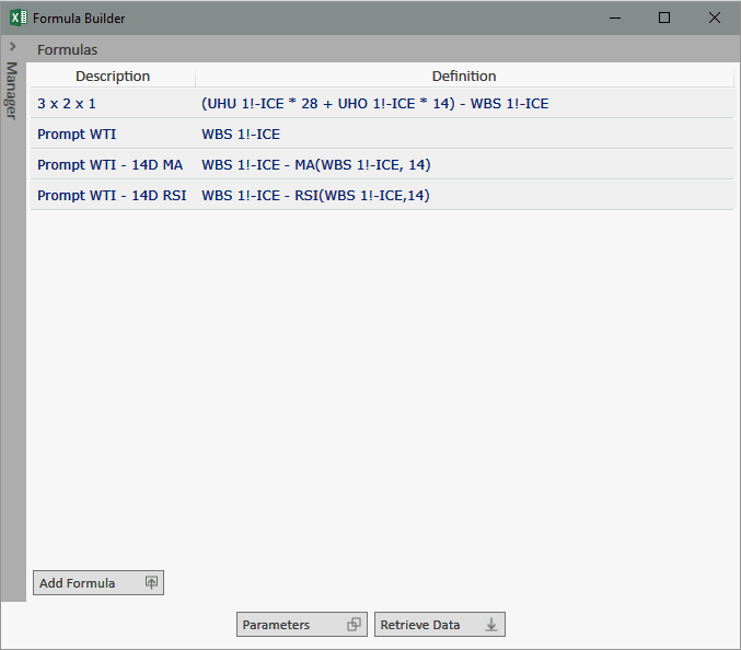 Formula Builder User Interface
